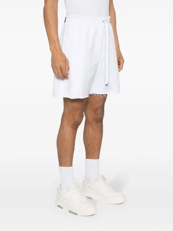 Amiri Rubberized Logo Cotton Shorts