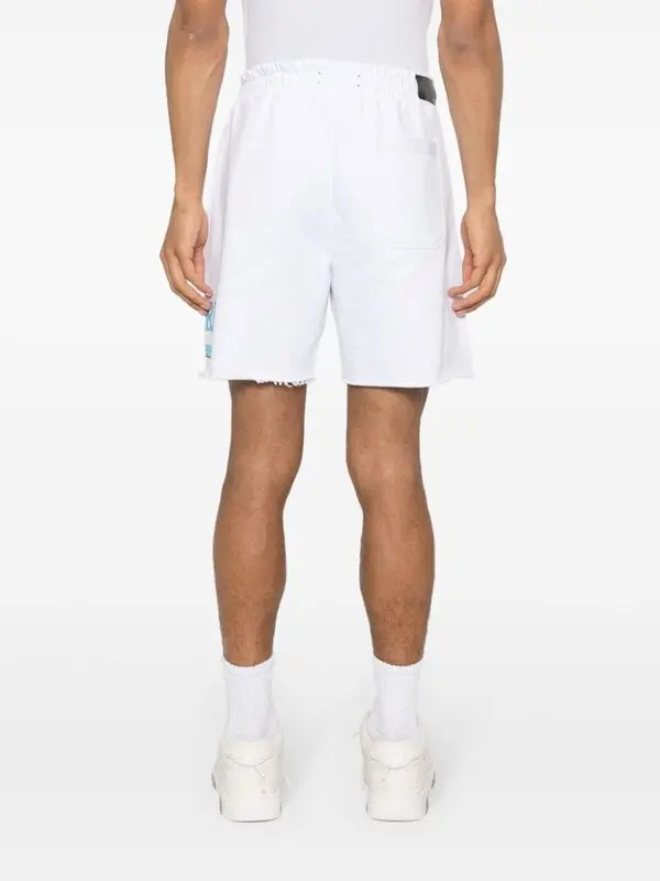 Amiri Rubberized Logo Cotton Shorts