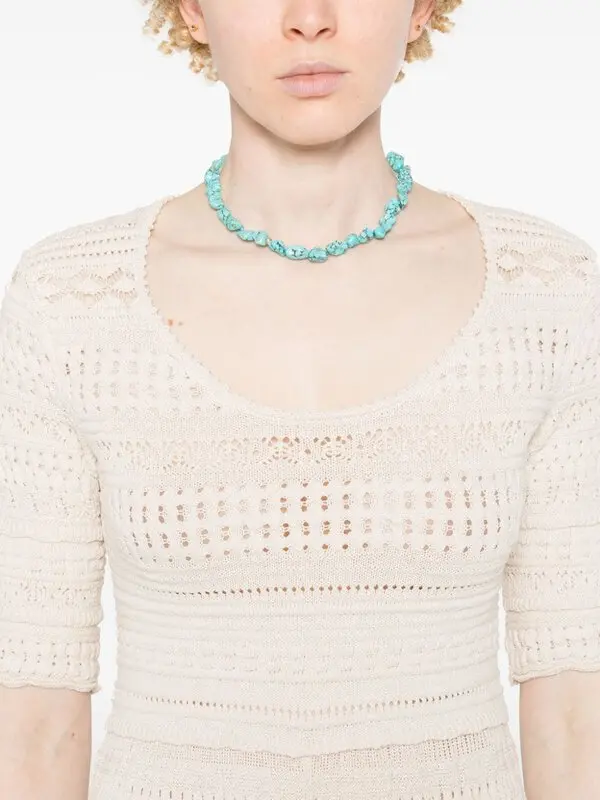 MARANT ETOILE Jumi Crochet-knit Mini Dress - Neutrals