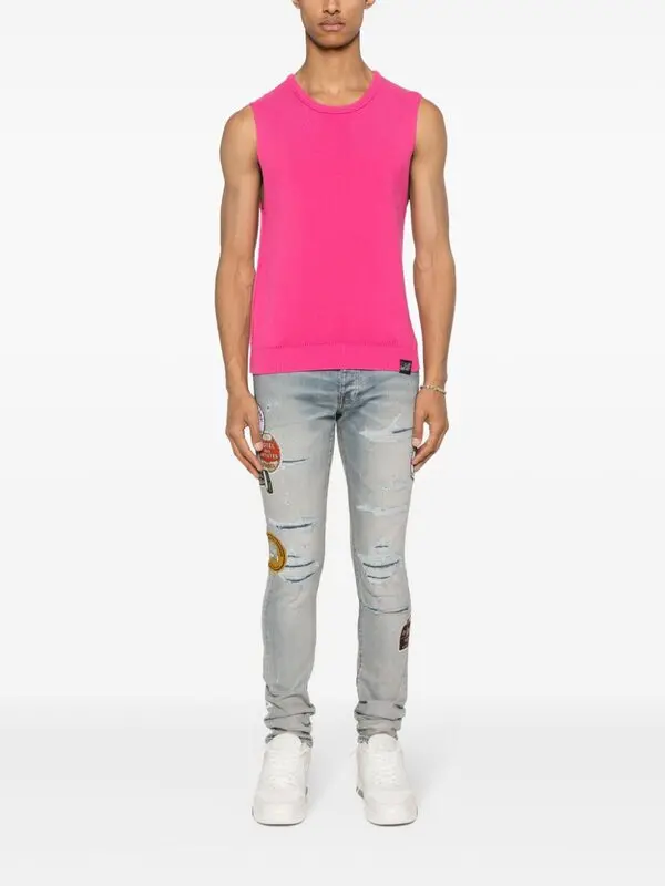 Amiri Travel Patch Repair Skinny Jeans