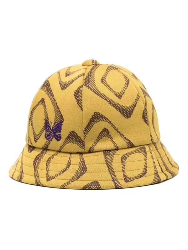 Needles Abstract-print Bucket Hat - Yellow