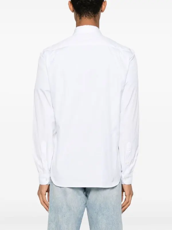 Lacoste Logo-patch Cotton Shirt - White