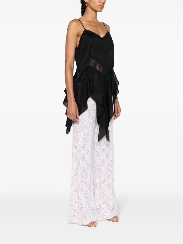 Pinko Fringed Draped Top