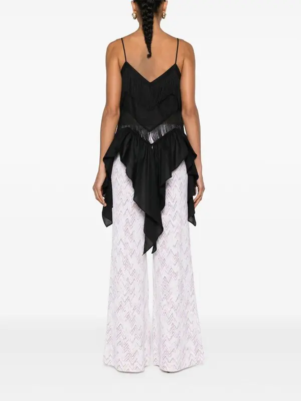 Pinko Fringed Draped Top