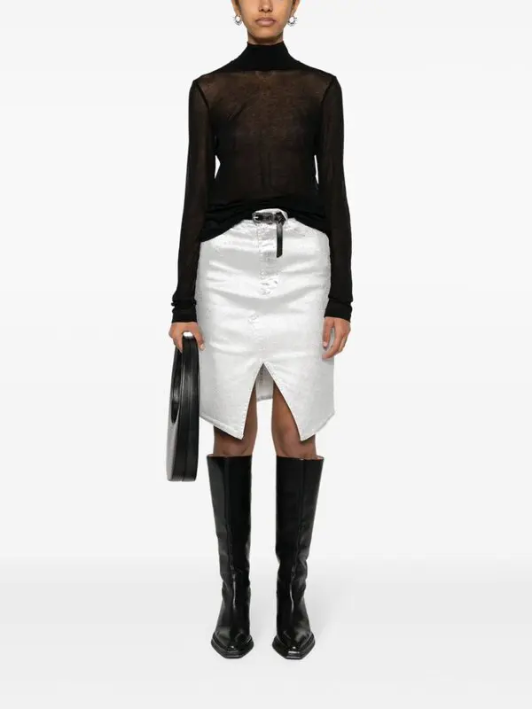 Helmut Lang Sheer Long-sleeve Top