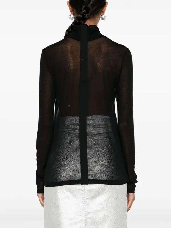 Helmut Lang Sheer Long-sleeve Top