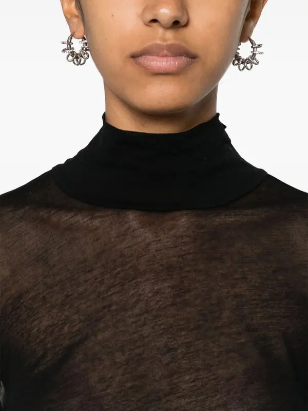 Helmut Lang Sheer Long-sleeve Top