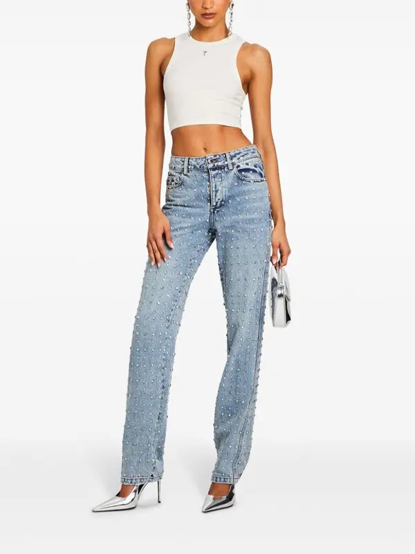 Retrofete Vero Embellished Jeans - Blue