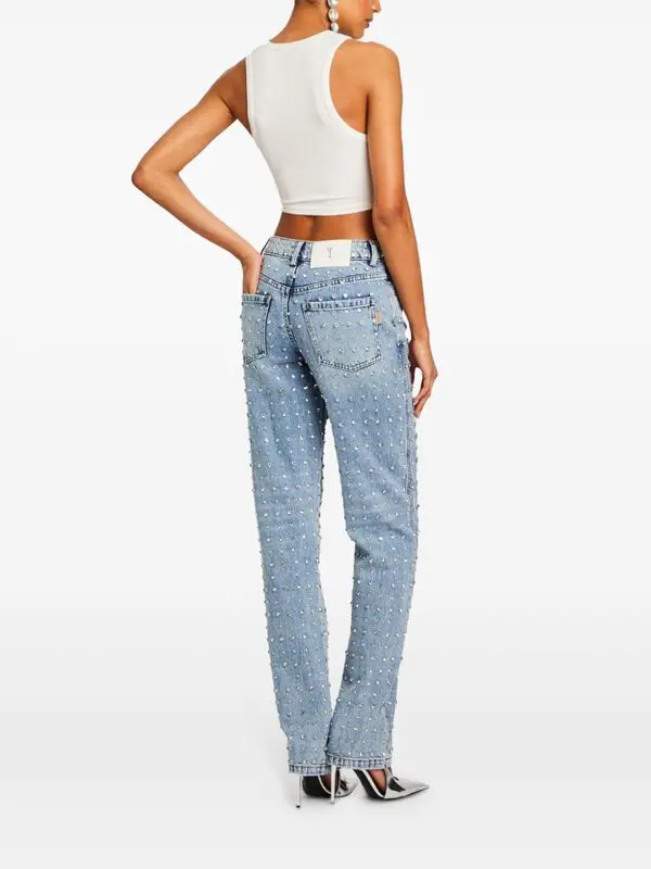 Retrofete Vero Embellished Jeans - Blue