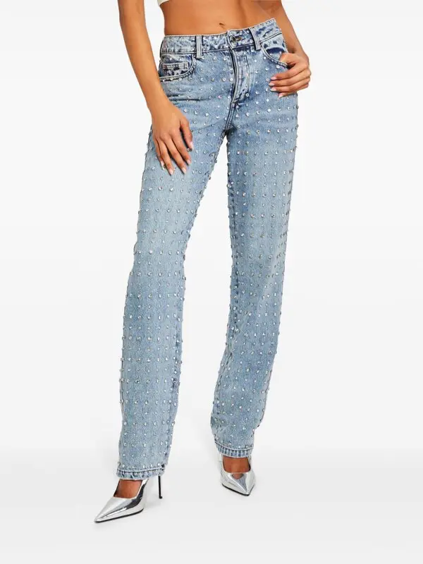 Retrofete Vero Embellished Jeans - Blue