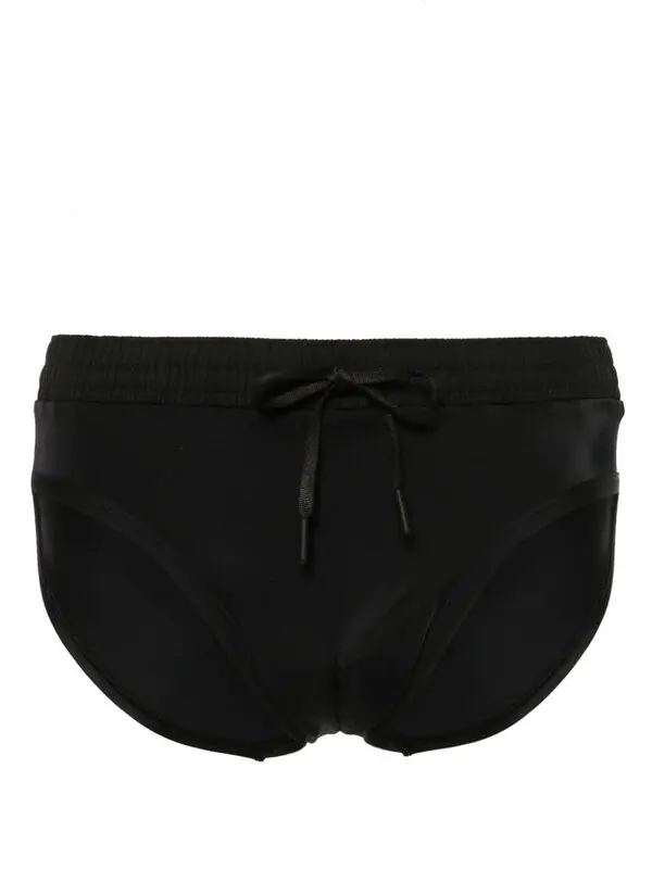 Palm Angels Logo-print Swimming Trunks - Black
