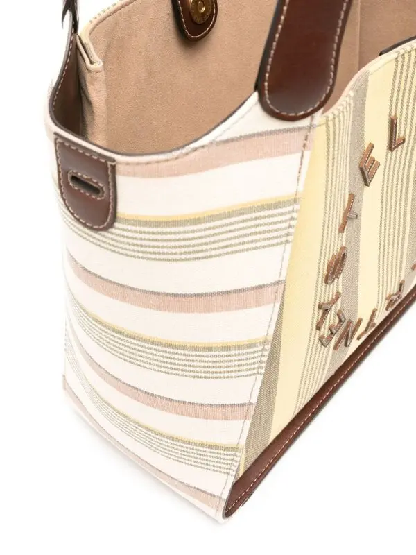 Stella McCartney Striped Tote Bag