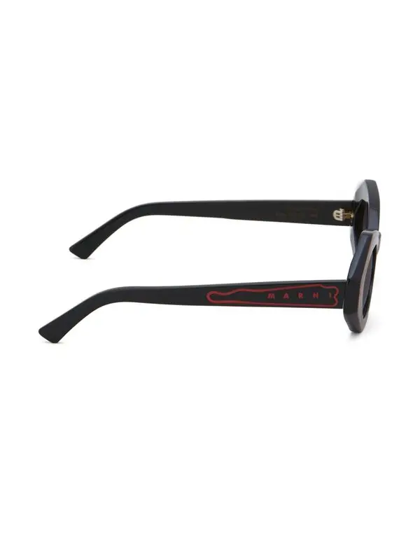 Marni Geometric Frame Sunglasses
