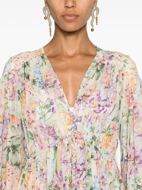 Zimmermann Halliday Floral-print Maxi Dress