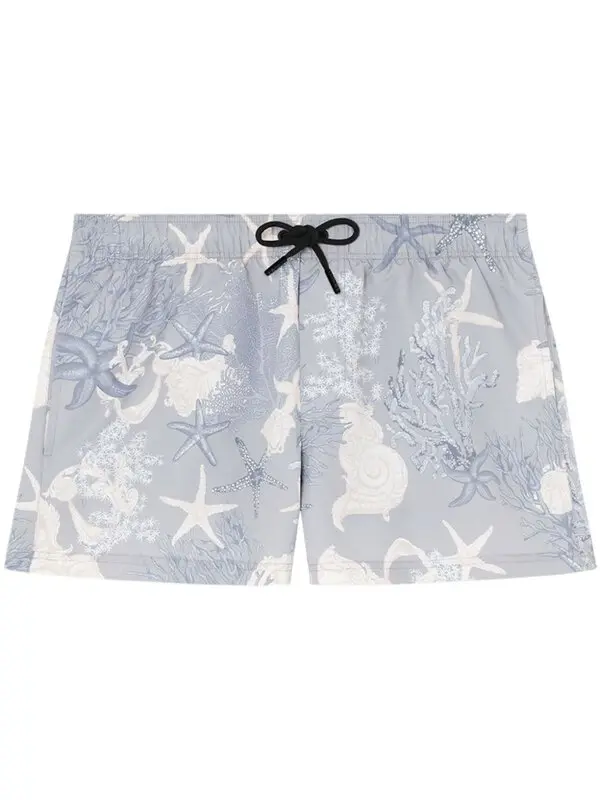 Versace Barocco Sea Swim Shorts - Grey