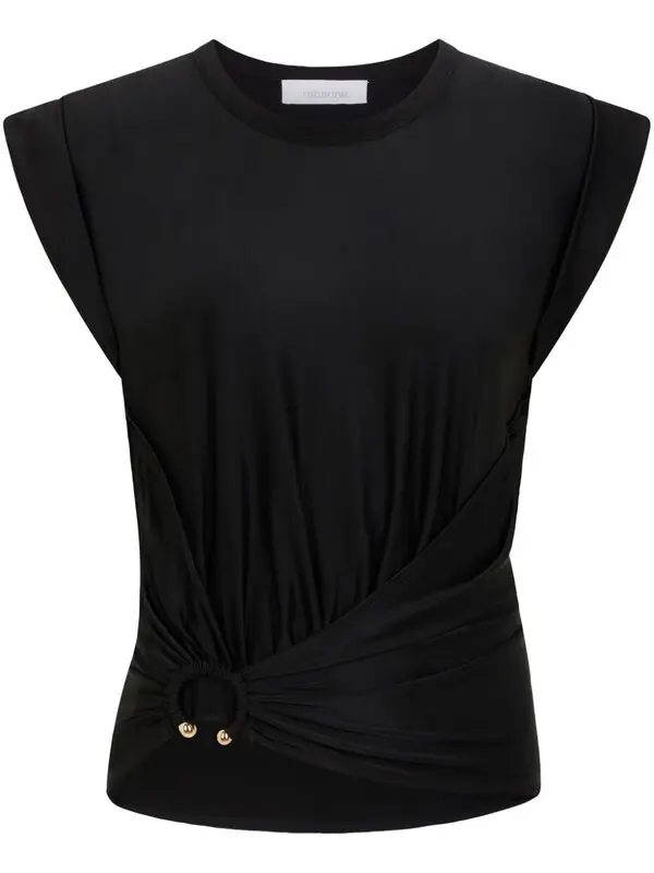 Rabanne Asymmetric Gathered-detail Blouse