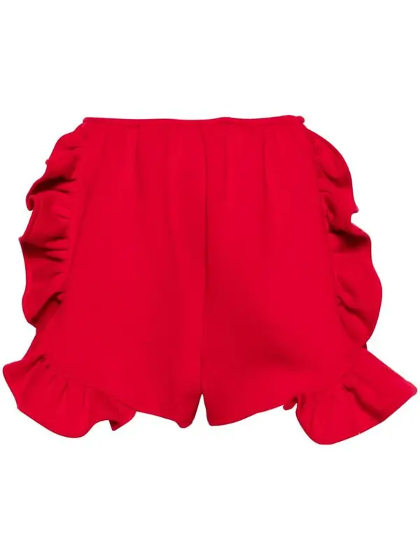 IOANA CIOLACU Peony Jersey Shorts - Red