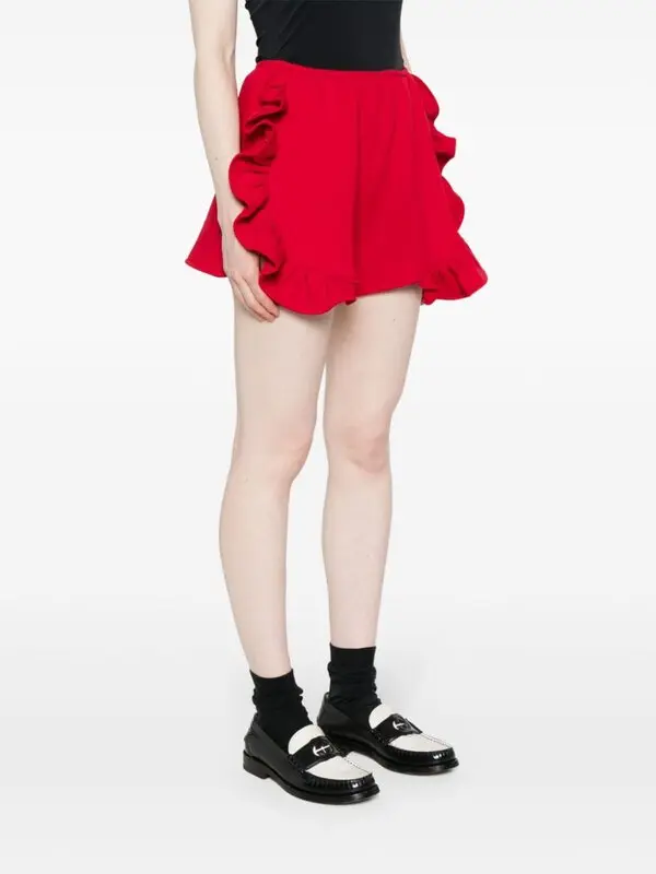 IOANA CIOLACU Peony Jersey Shorts - Red