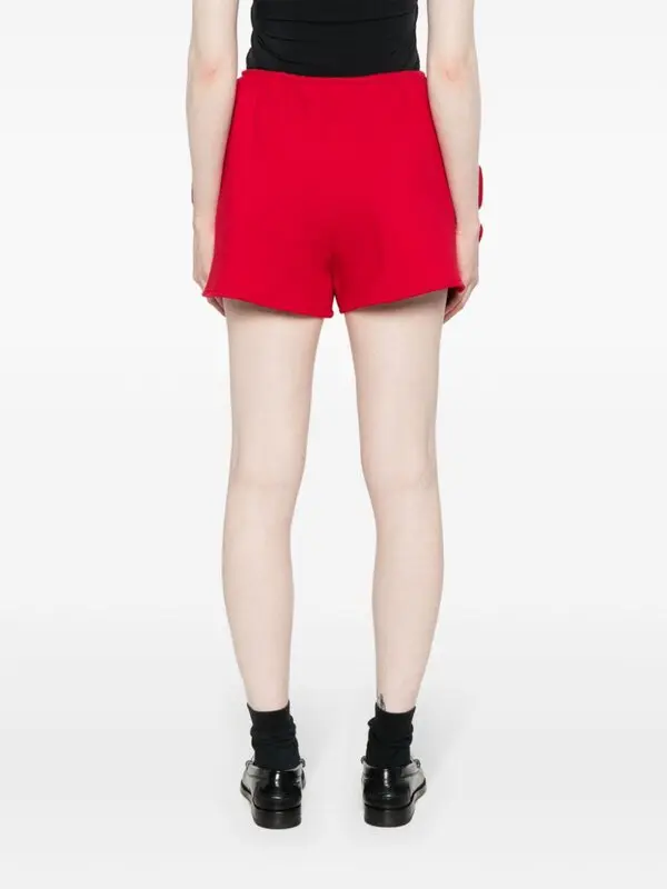 IOANA CIOLACU Peony Jersey Shorts - Red