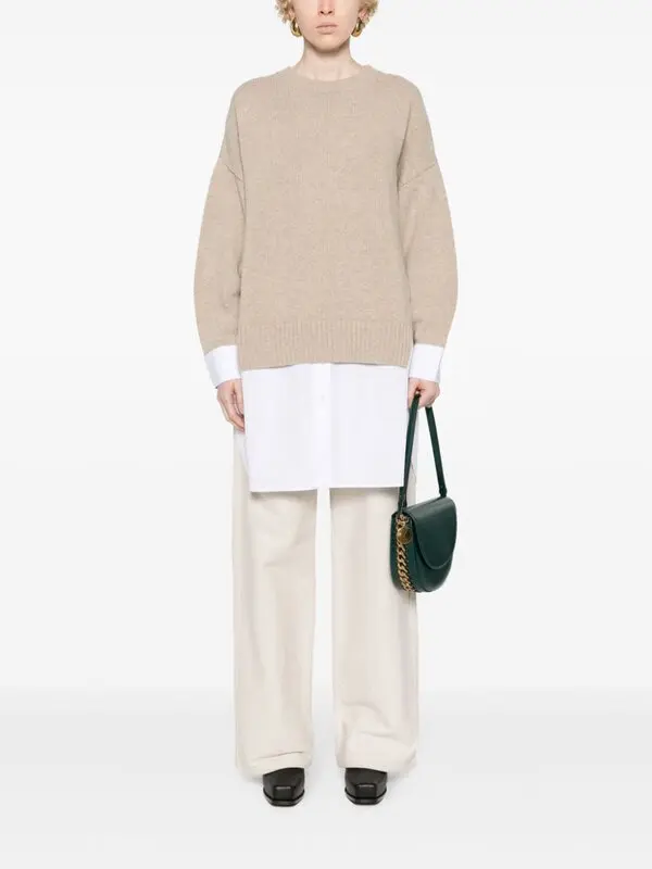 Stella McCartney Layered-effect Jumper - Neutrals