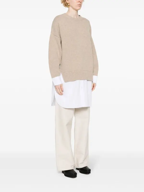Stella McCartney Layered-effect Jumper - Neutrals