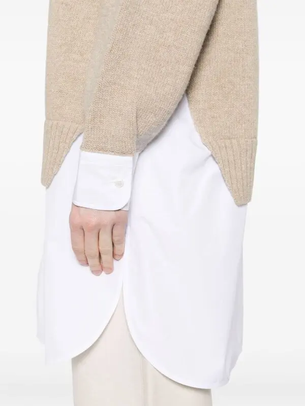 Stella McCartney Layered-effect Jumper - Neutrals