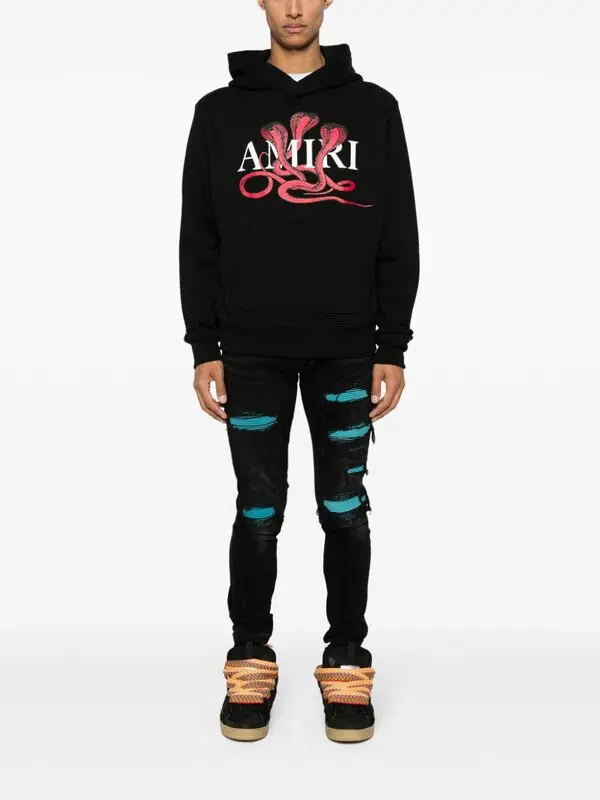 Amiri Poison Cotton Hoodie In Black - 42% Off | Editorialist