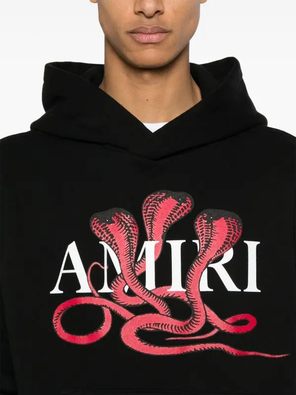 Amiri Poison Cotton Hoodie In Black - 42% Off | Editorialist