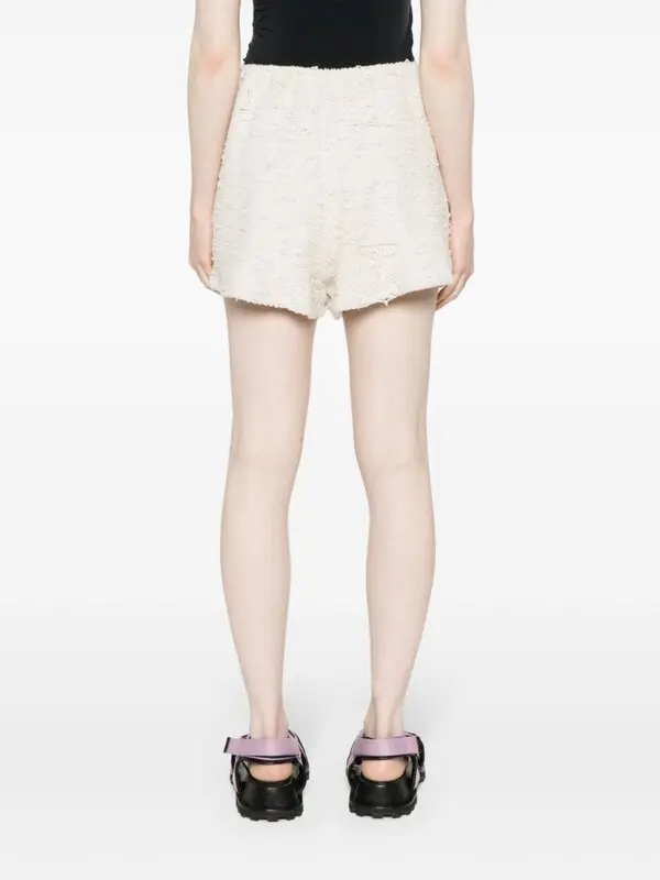 IOANA CIOLACU Distressed-effect Knitted Shorts
