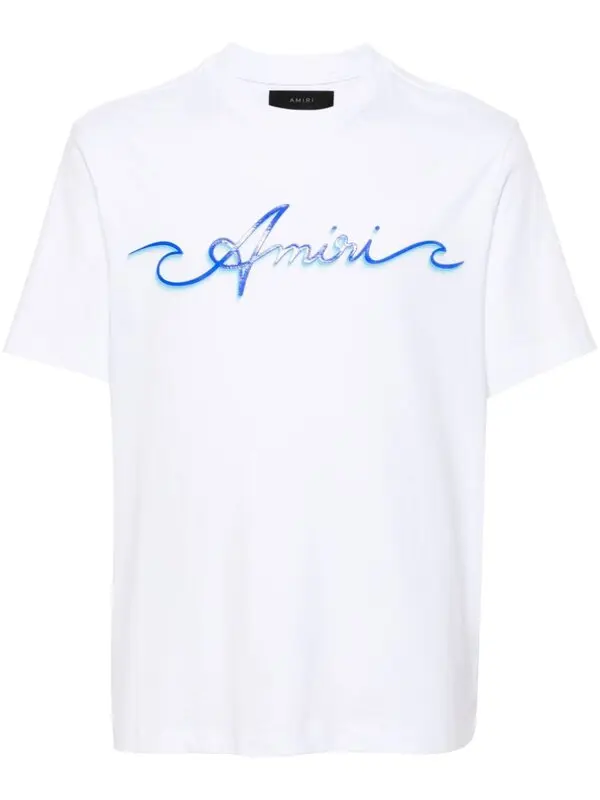 Amiri Logo-print Cotton T-shirt - White