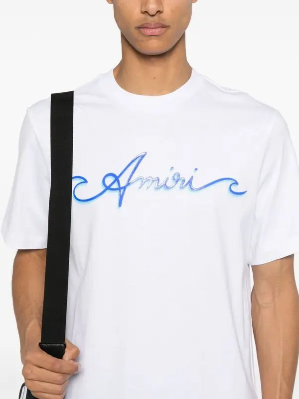 Amiri Logo-print Cotton T-shirt - White