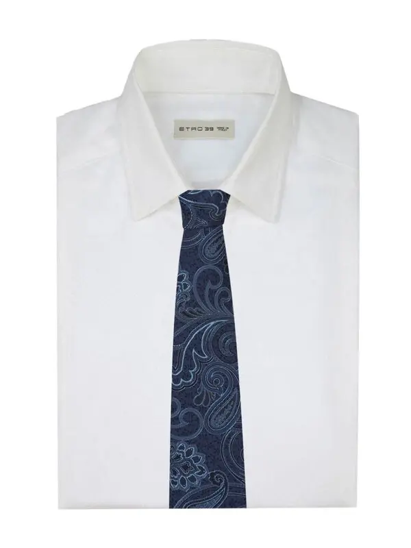 Etro Paisley-jacquard Silk Neck Tie