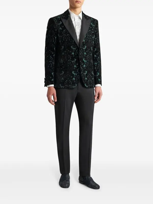 Etro Brocade Velvet Blazer