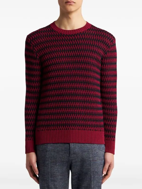 Etro Crew-neck Wool Jumper - Red