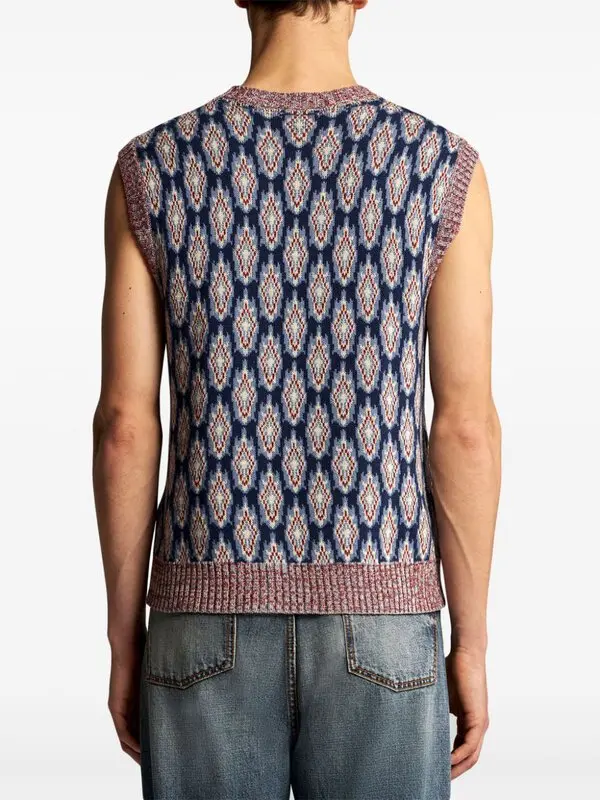 Etro Pegaso-appliqué Jacquard-pattern Waistcoat
