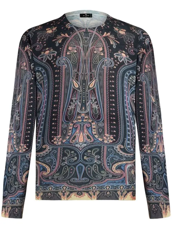 Etro Paisley Intarsia-knit Jumper