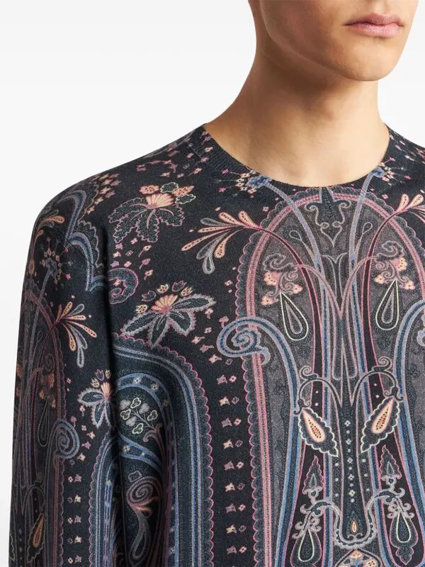 Etro Paisley Intarsia-knit Jumper