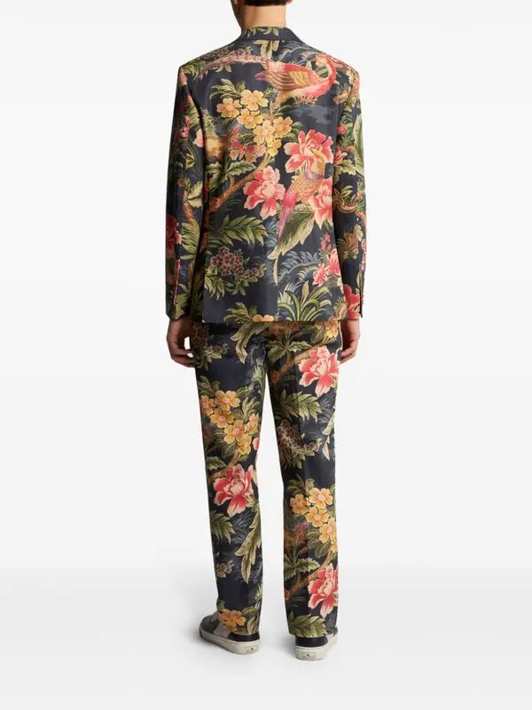 Etro Floral-print Single-breasted Blazer