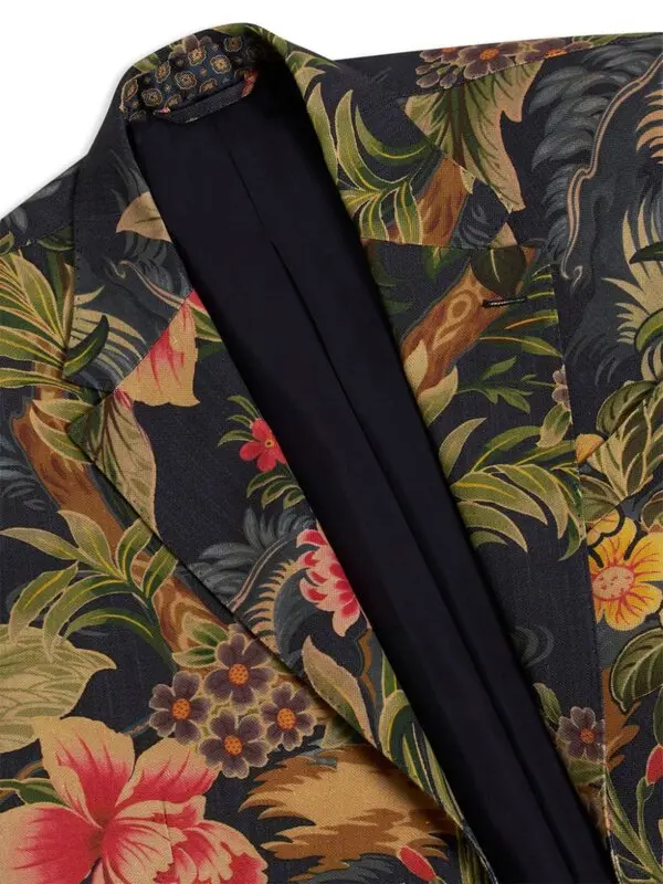 Etro Floral-print Single-breasted Blazer