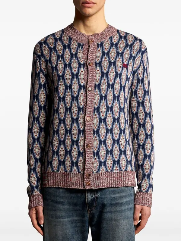 Etro Jacquard-pattern Crew-neck Cardigan