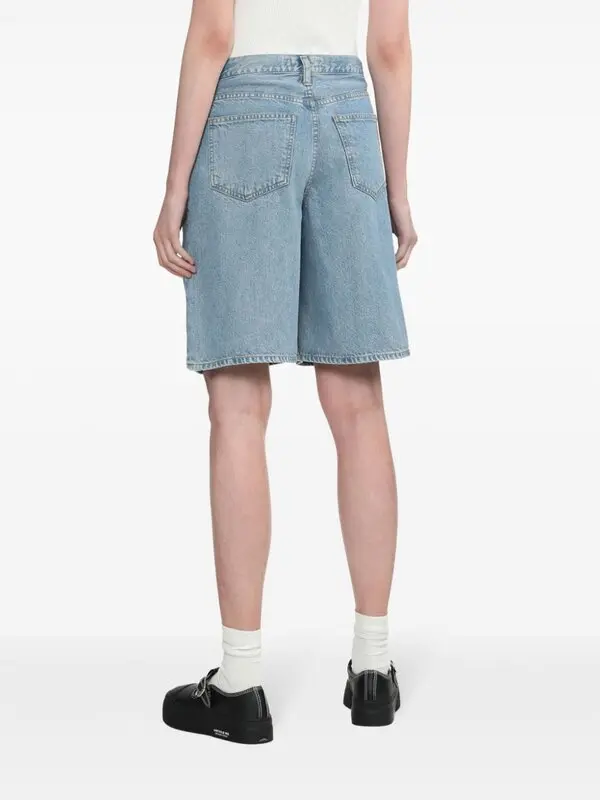 AGOLDE Ellis Wide-leg Shorts - Blue