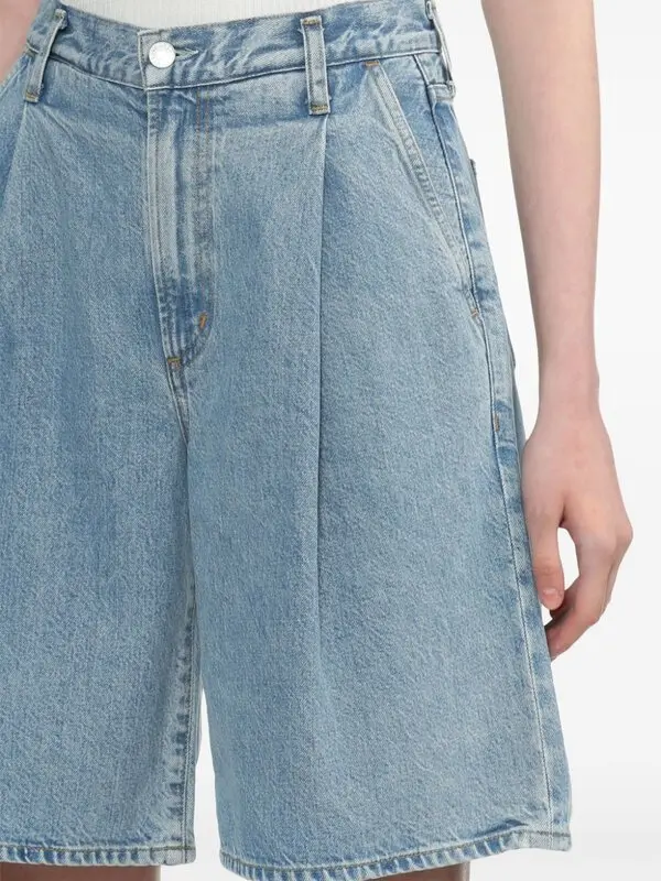 AGOLDE Ellis Wide-leg Shorts - Blue