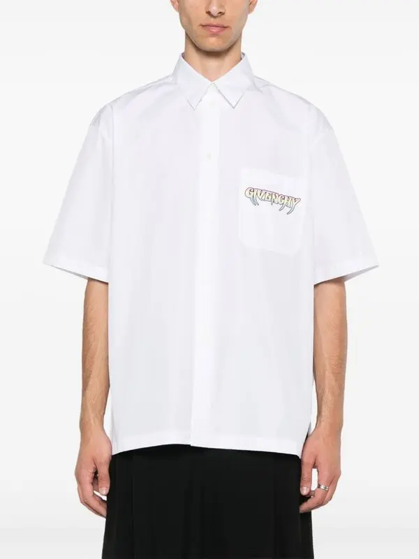 Givenchy Shirt In Poplin With World Tour Print