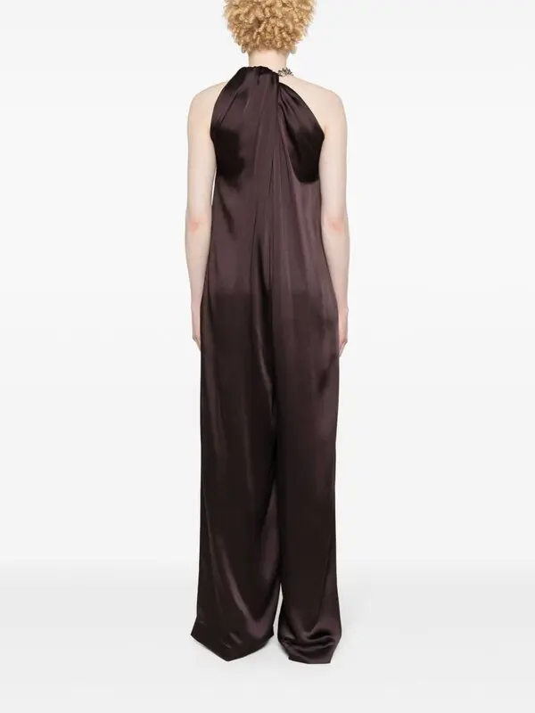Stella McCartney Chain-link Detail Jumpsuit - Brown