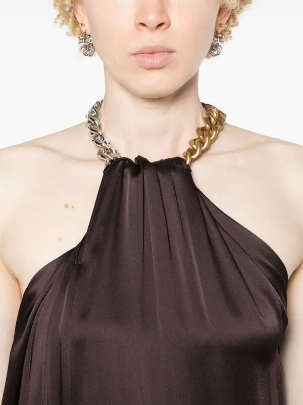 Stella McCartney Chain-link Detail Jumpsuit - Brown