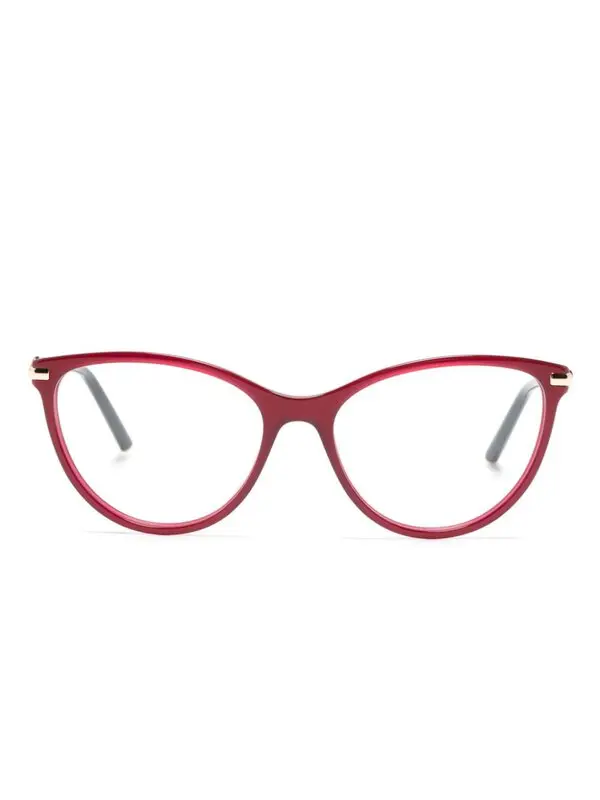 Carolina Herrera Bow Detail Cat-eye Eyeglasses - Red