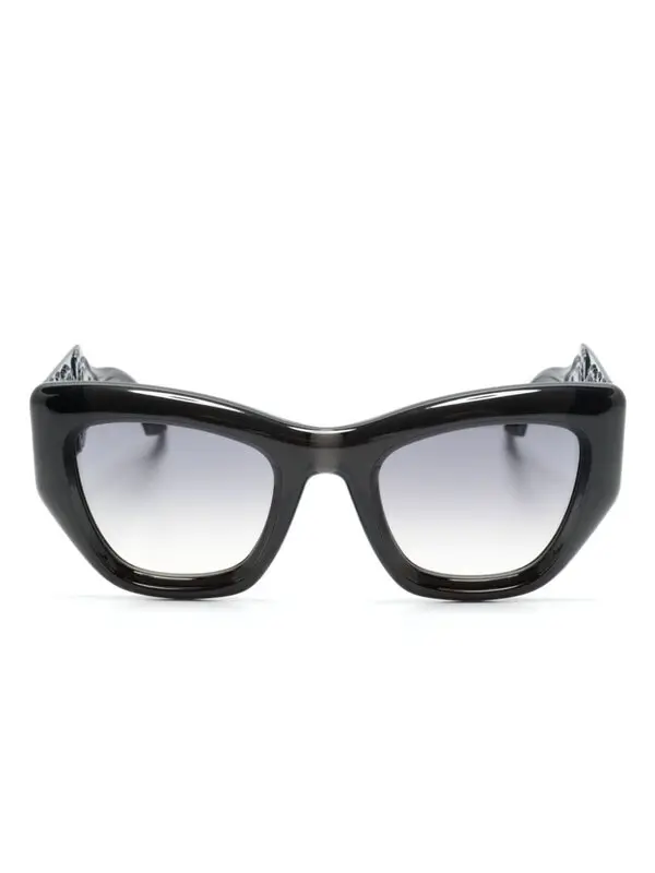 Etro Logo-engraved Cat-eye Sunglasses - Grey