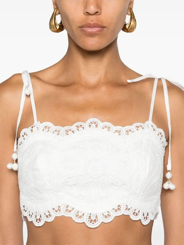 Zimmermann Ottie Broderie Anglaise Blouse - White