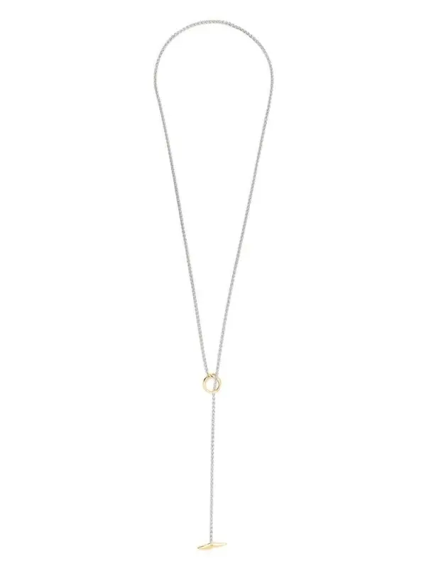 Tom Wood Robin Duo L Chain Necklace - Silver