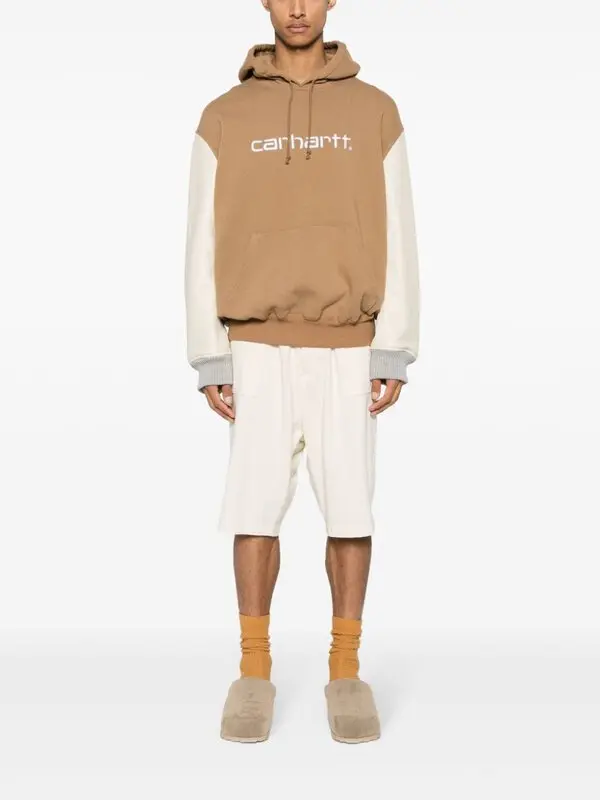 Junya Watanabe X Carhartt Cotton Hoodie - Brown